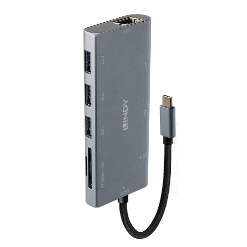 LINDY DST-Mini Plus, USB-C Laptop Mini Docking Station - TechWizard Kft.